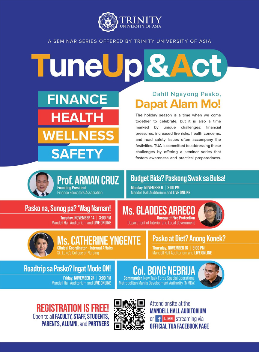 Paskong handa, Paskong ligtas! - Trinity University of Asia